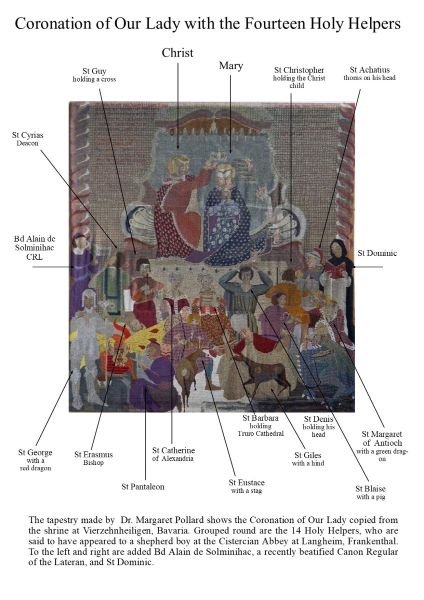 Coronation of Our Lady with the Fourteen Holy Helpers – THE PORTICO ...